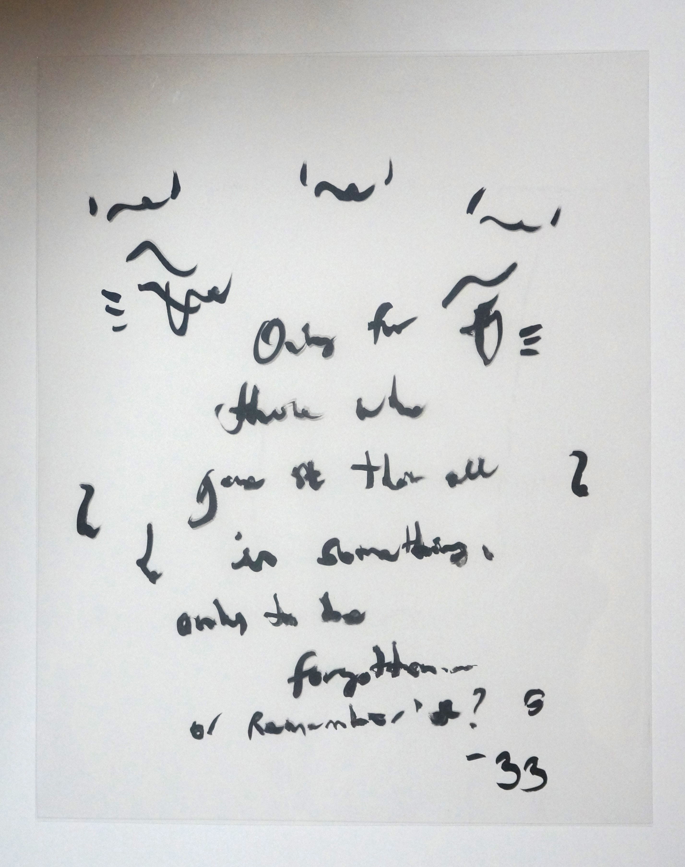 33 – Note IV (2024) – Acrylic on 16×20 Plastic Paper – 33 the Artist