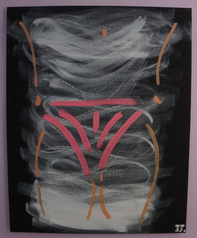 33 The Vagina 2026 Acrylic On 16×20 Canvas 33 The Artist