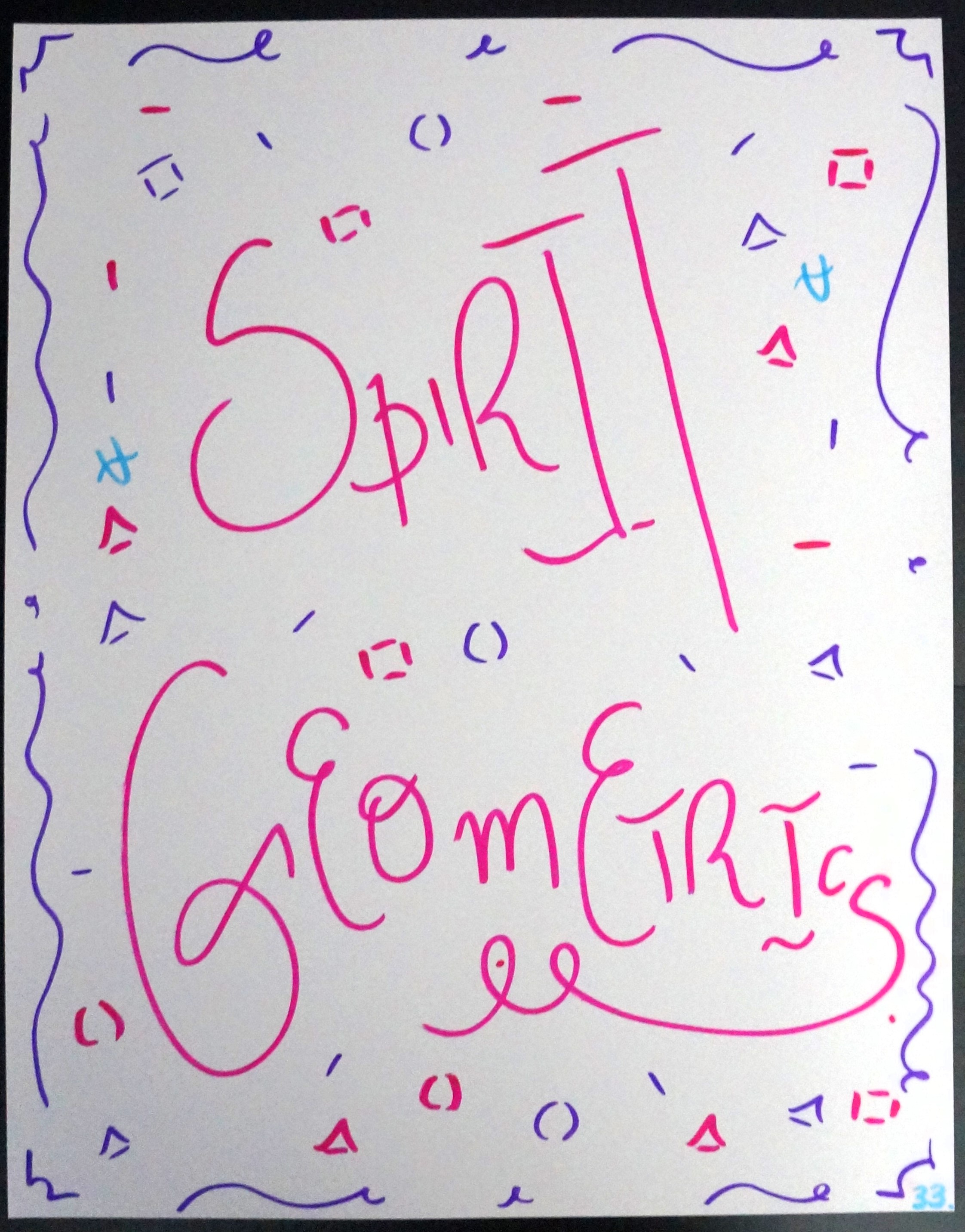 33 – Spirit Geometrics (2026) – Marker on 22×28 Bristol Board – 33 the ...